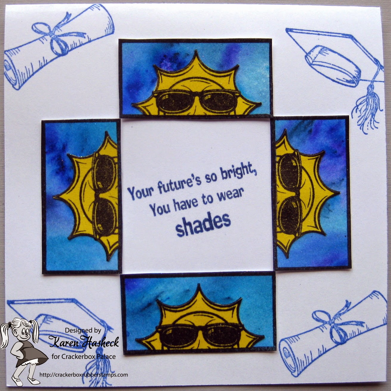 Karen's Kreative Kards: Bright Future Graduation Card