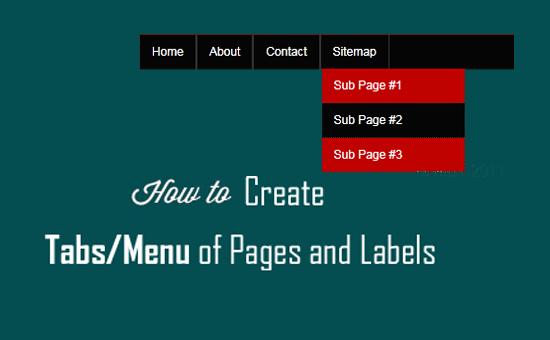 How to create a tabs in blogger? - Trylity
