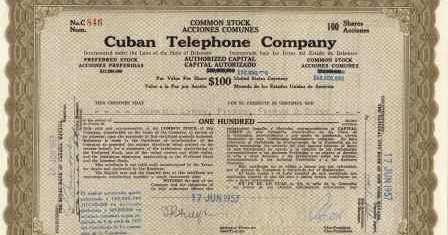 Recordando la intervención de la Cuban Telephone Company - Agaton
