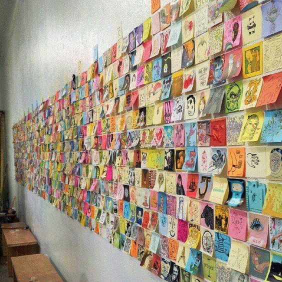 Onderwijs En Zo Voort 2240 Post its Post it Muur In De onderwijs-en-zo-voort-2240-post-its-post-it-muur-in-de