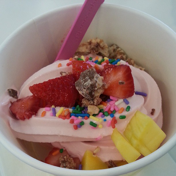Shannon's Lightening the Load: Strawberry Banana Froyo