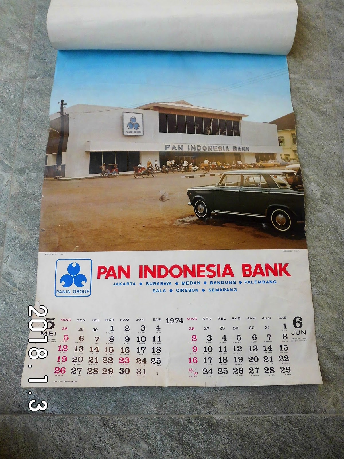 Toko Buku Bekas Online Paksrimo 2: Kalender Pan Indonesia Bank 1974 - SOLD