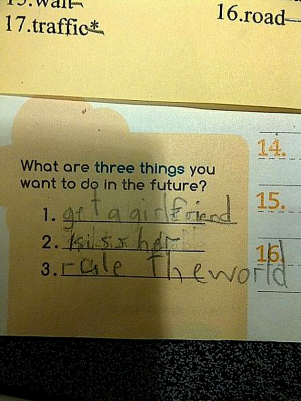 Chuck's Fun Page 2: More interesting school work.