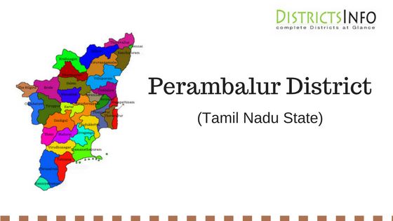 Perambalur District With Talukas in Tamil Nadu State