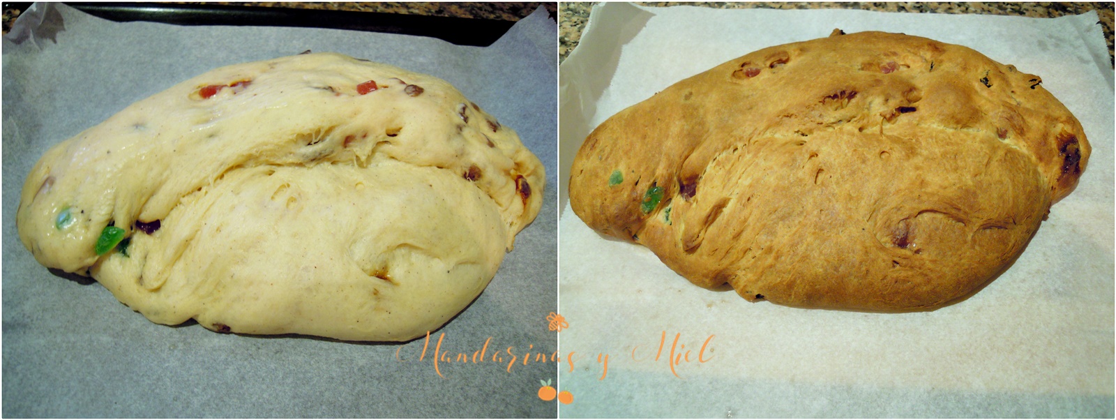 Stollen, pan dulce alemán de navidad | Mandarinas y miel