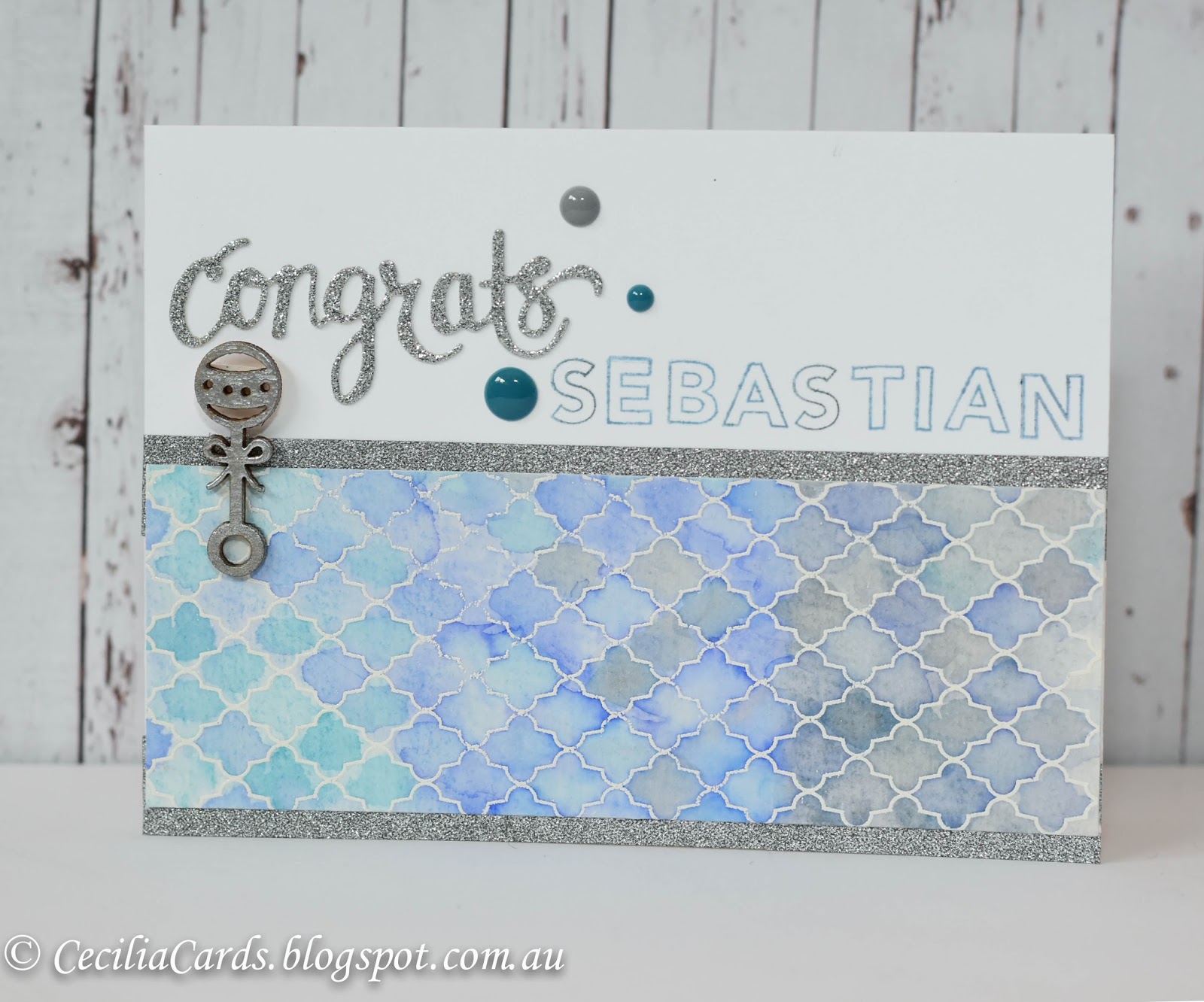 Cecilia's Cards: Baby Sebastian
