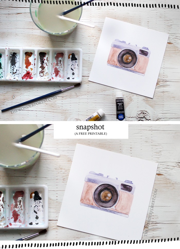 ART: 'Snapshot', a Free Vintage Camera Printable | - Wonder Forest ...