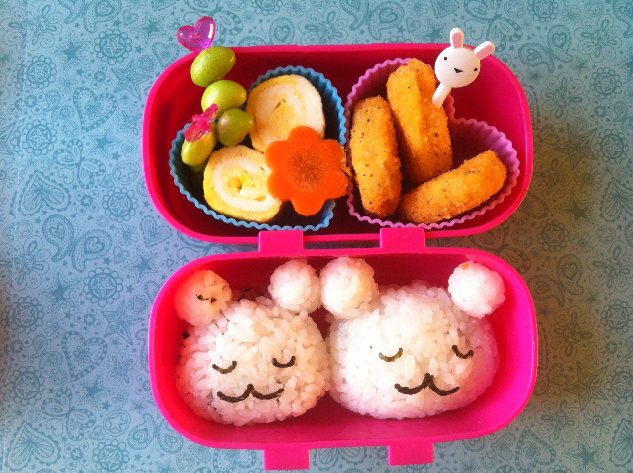 Oh! My Bento: Teddy Bear and Chicken Nuggets