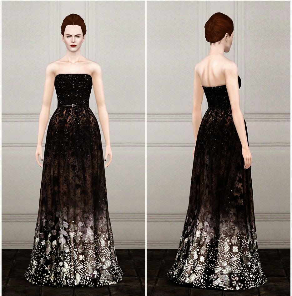Sims 3 M addict: Sims 3 - Longue Robe Chic GRATUITE - Chic Long Dress FREE