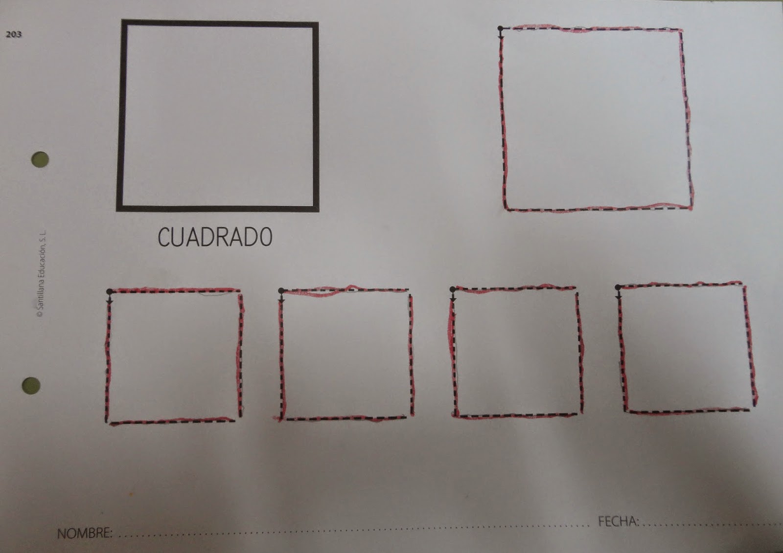 Arias Montano Infantil: FIGURAS GEOMÉTRICAS-EL CUADRADO 4añosA