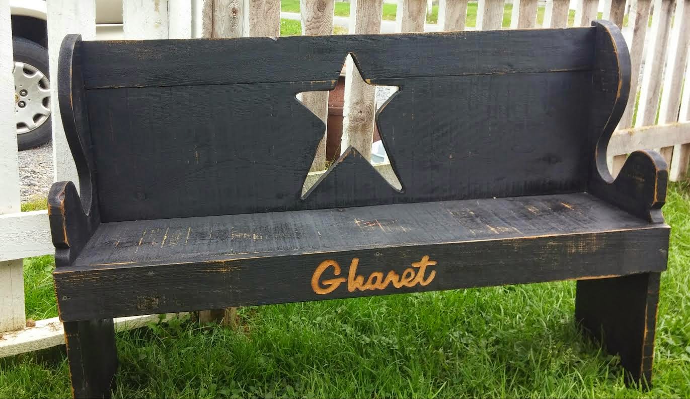 Gotta Have Projects: Primitive Star Bench and Chairs