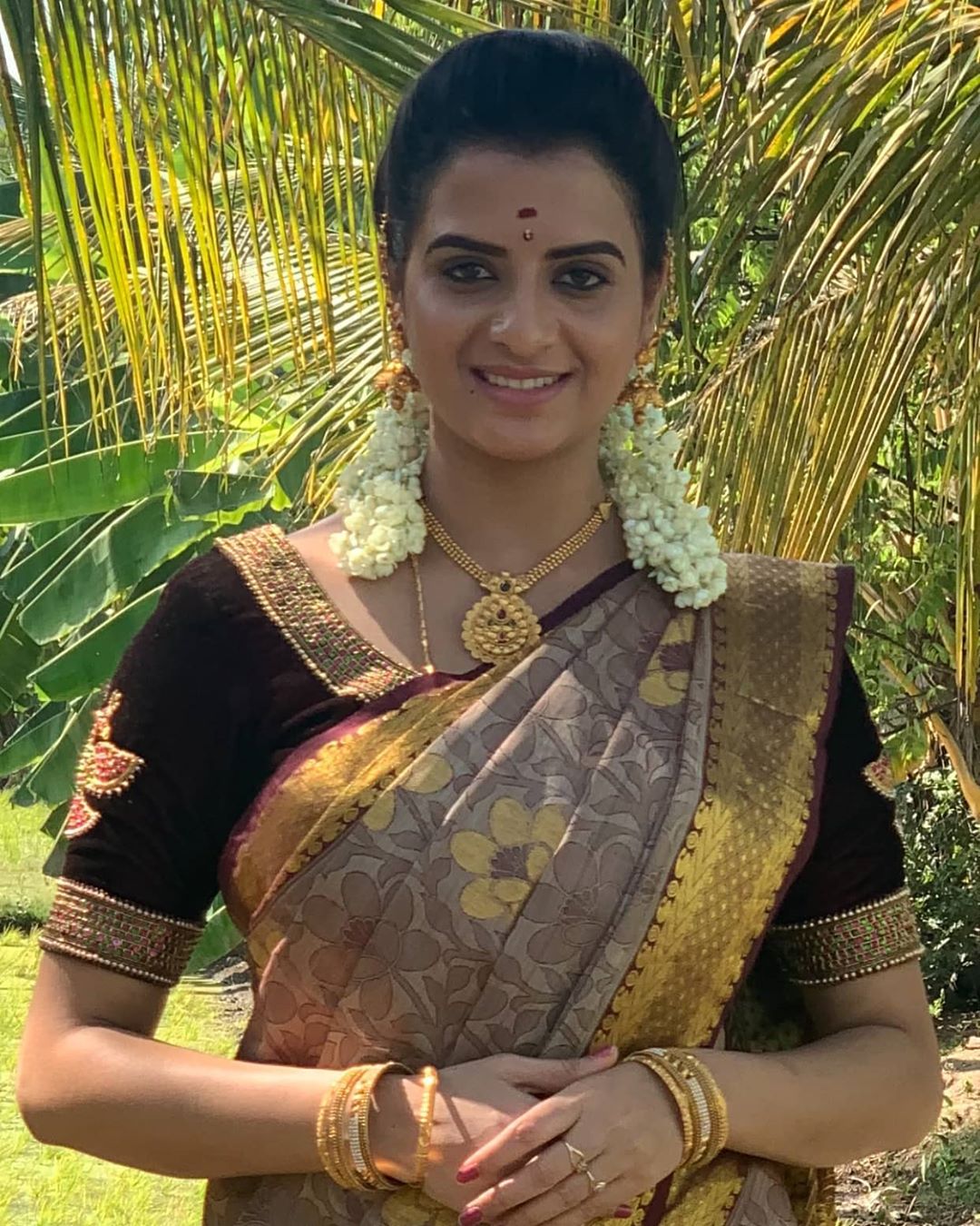 Serial Actress Rashmi Jayraj Latest Saree Photos