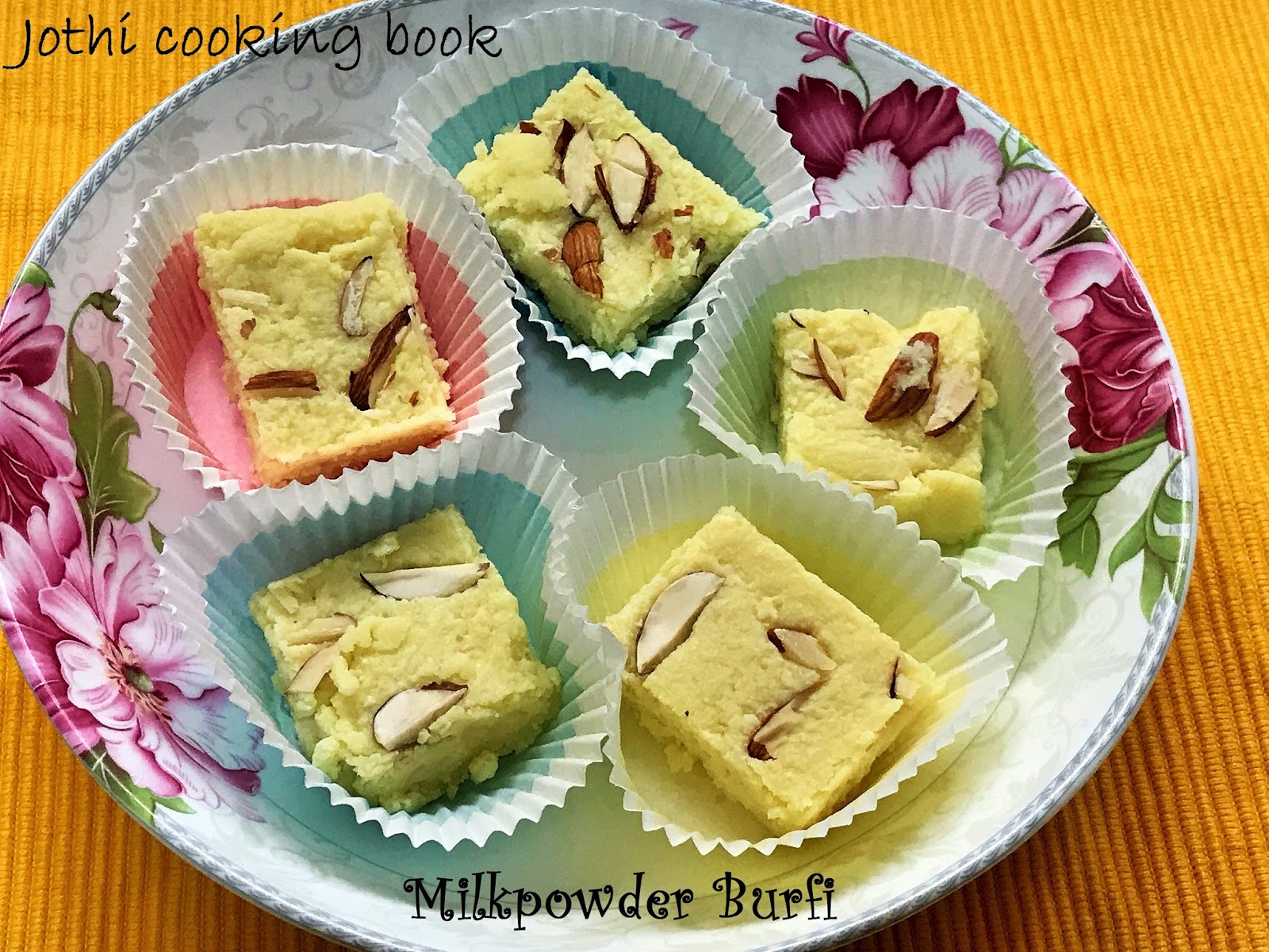 Jothi Cooking Book: Milkpowder Burfi