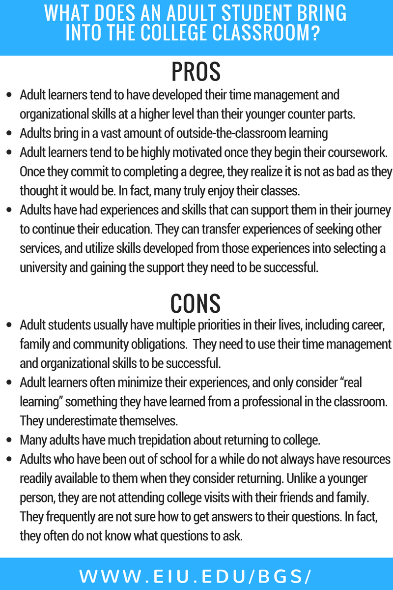 Returning to College As An Adult