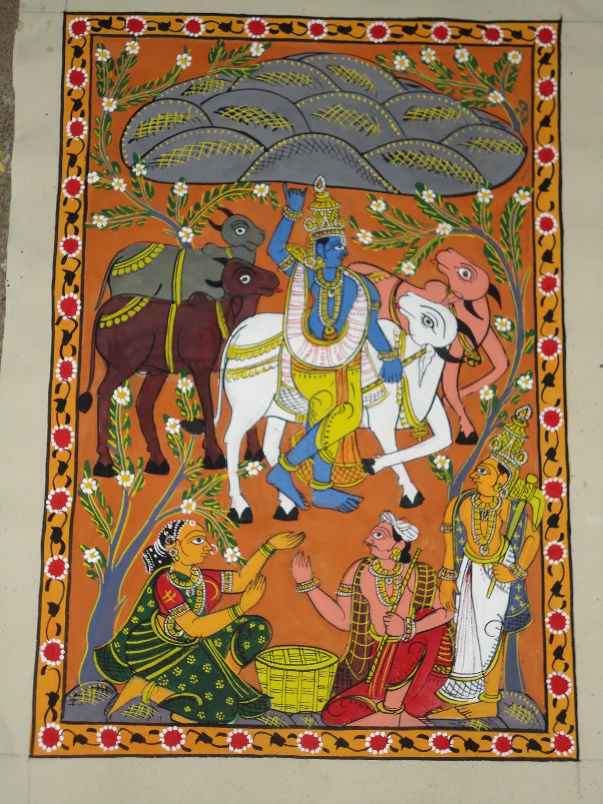Cheriyal Scroll Paintings by Vaikuntam nakash