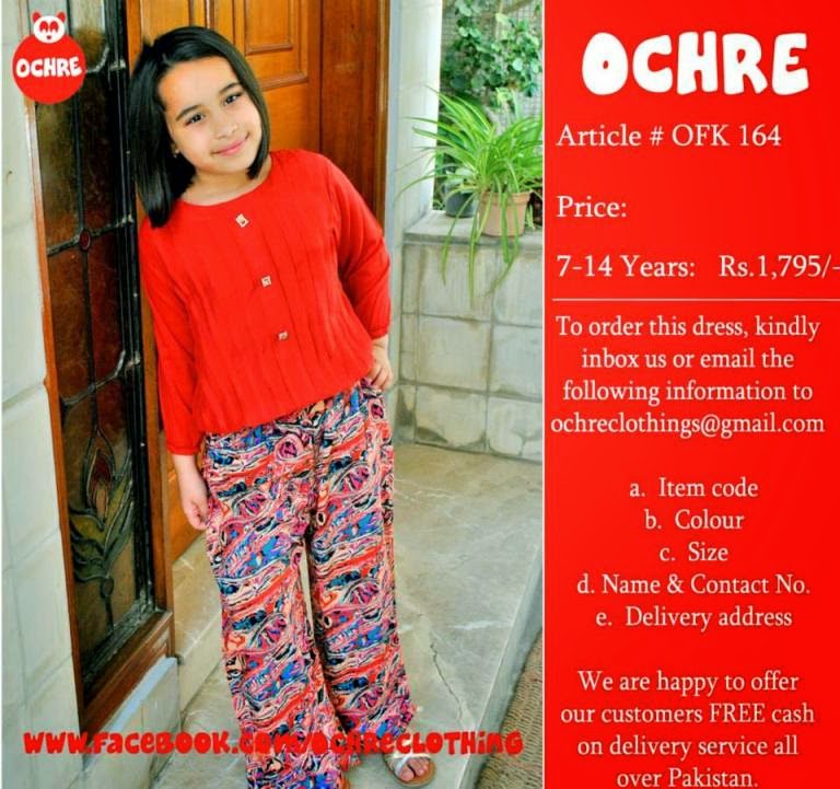 Kids Summer Dress 2014 By Ochre | Latest Summer Wear Dress Collection ...
