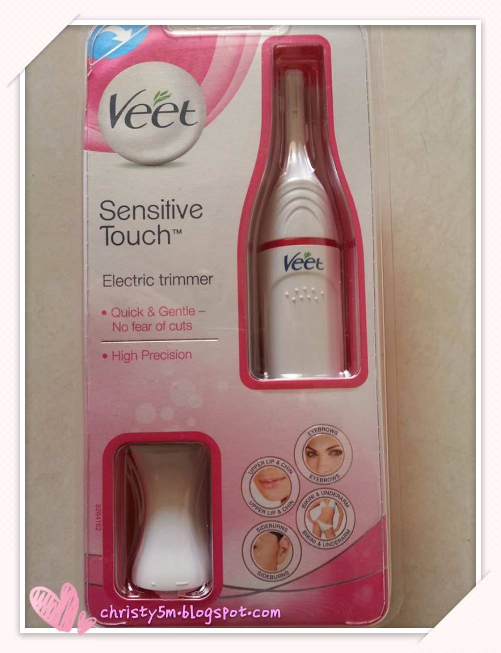 Christy's Blog: Veet Sensitive Touch Electric Trimmer Review