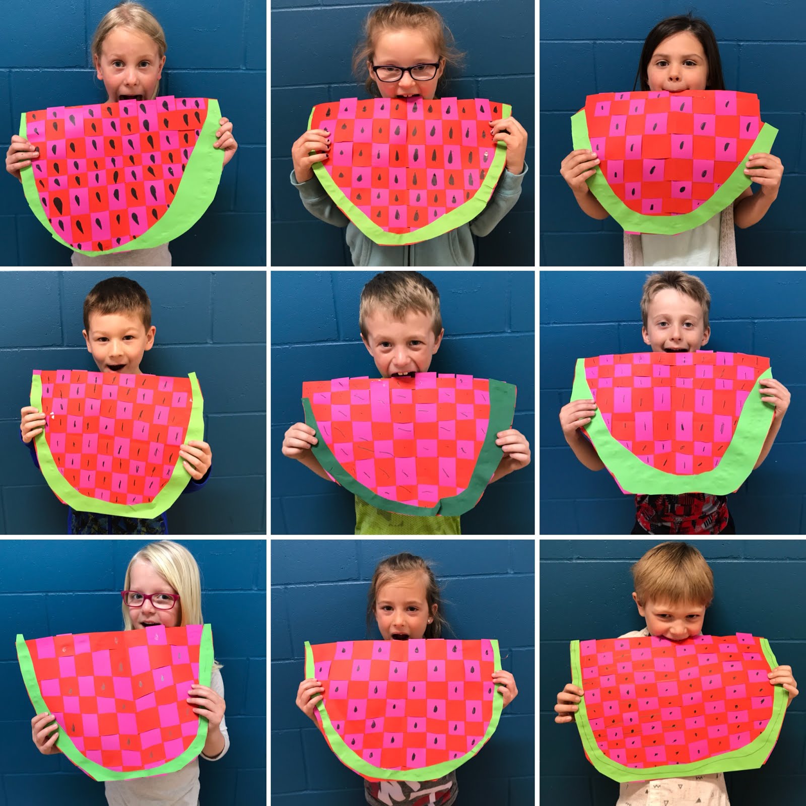 Mini Matisse: Watermelon Weavings
