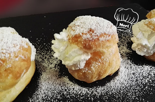 Las cositas de Meri: Profiteroles o bocaditos de nata sin gluten Meri