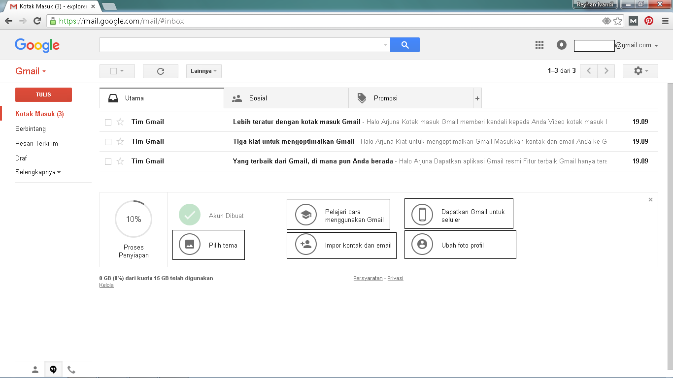 Cara Membuat Email/Panduan Membuat Email - LingkaranDunia