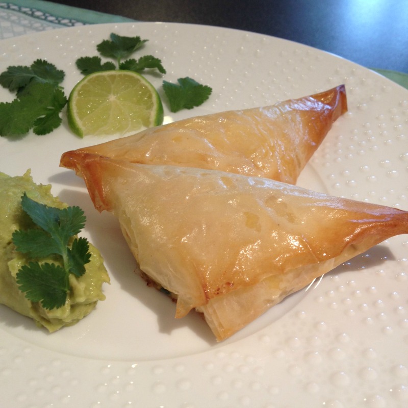 La cuisine & Claudine: Samoussas au crabe et guacamole