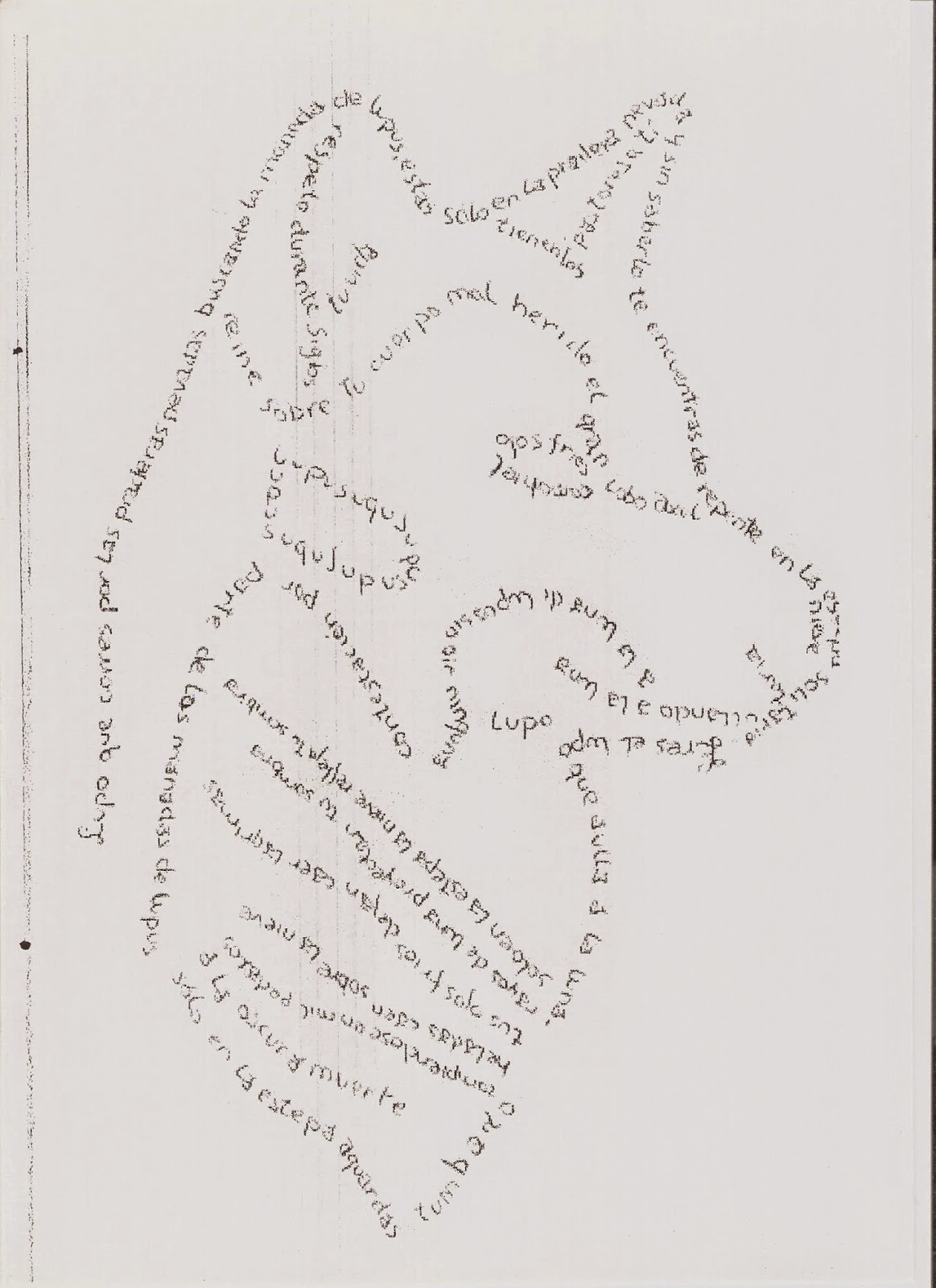 CON LA LENGUA FORA: INDICACIONES PARA HACER UN CALIGRAMA