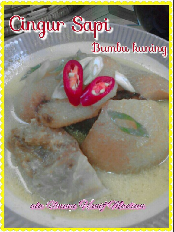 RESEP MEMBUAT CINGUR SAPI BUMBU KUNING SEGAR MANTAP - Belajar Beramal ...