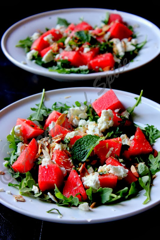 Niagara Falls in Pics and Watermelon Salad with Arugula and Goat Cheese