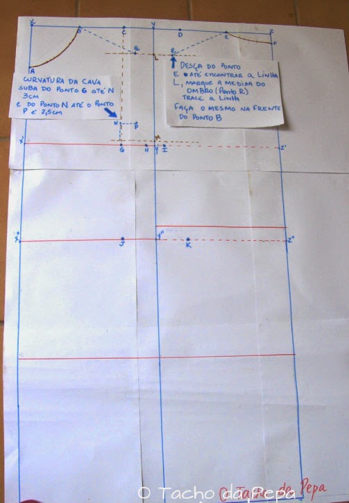 Molde básico ou basic mold seam ( sew patterns) . - O tacho da Pepa