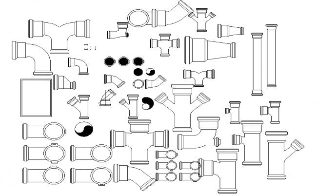 Pipe Plumbing CAD Blocks - Part 02