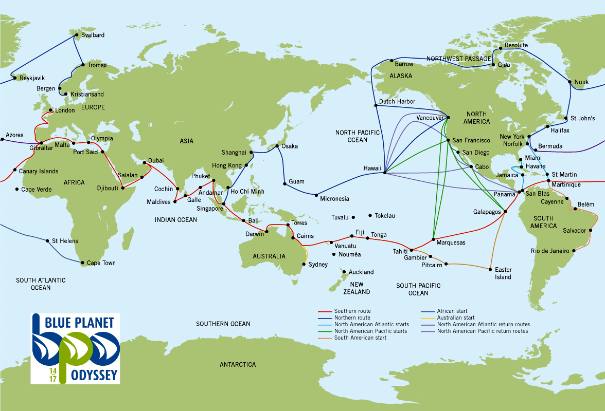 Watermen News: Blue Planet Odyssey - Round the World Sailing Event 2014