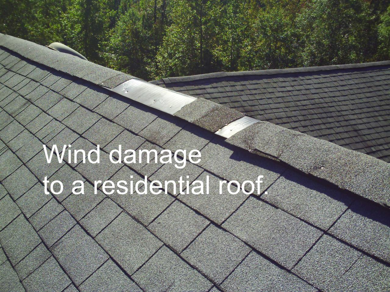 Mr. Roofer: DO YOU HAVE SHINGLE DAMAGE FROM WIND?