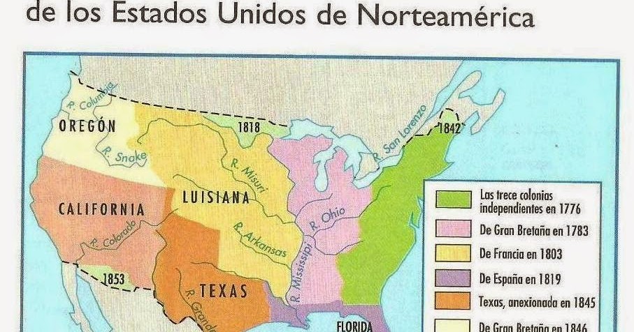 creartehistoria: La expansión hacia el Oeste de los Estados Unidos de ...