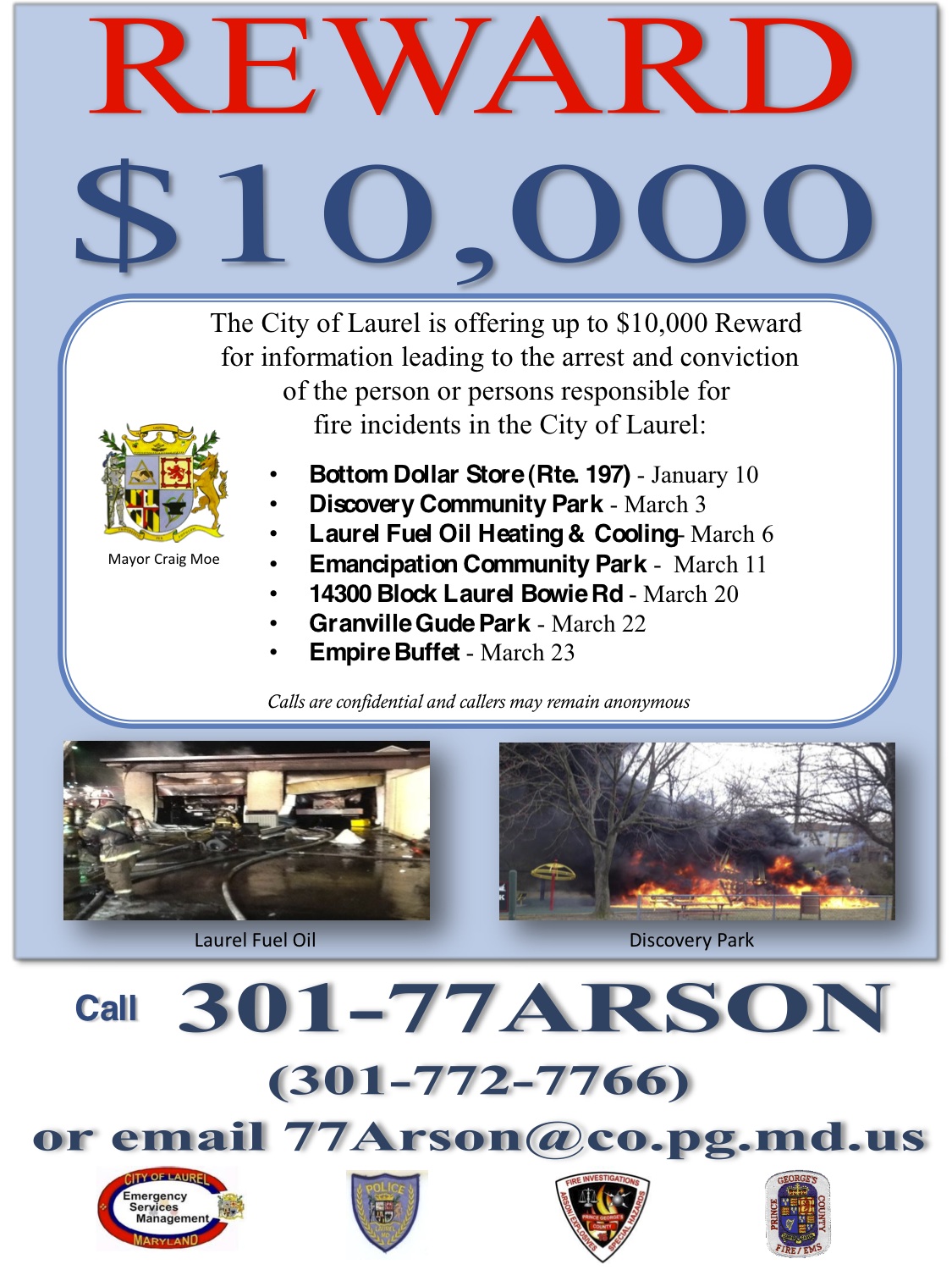 Fire Investigation Expands in Laurel - Community Assistance Requested