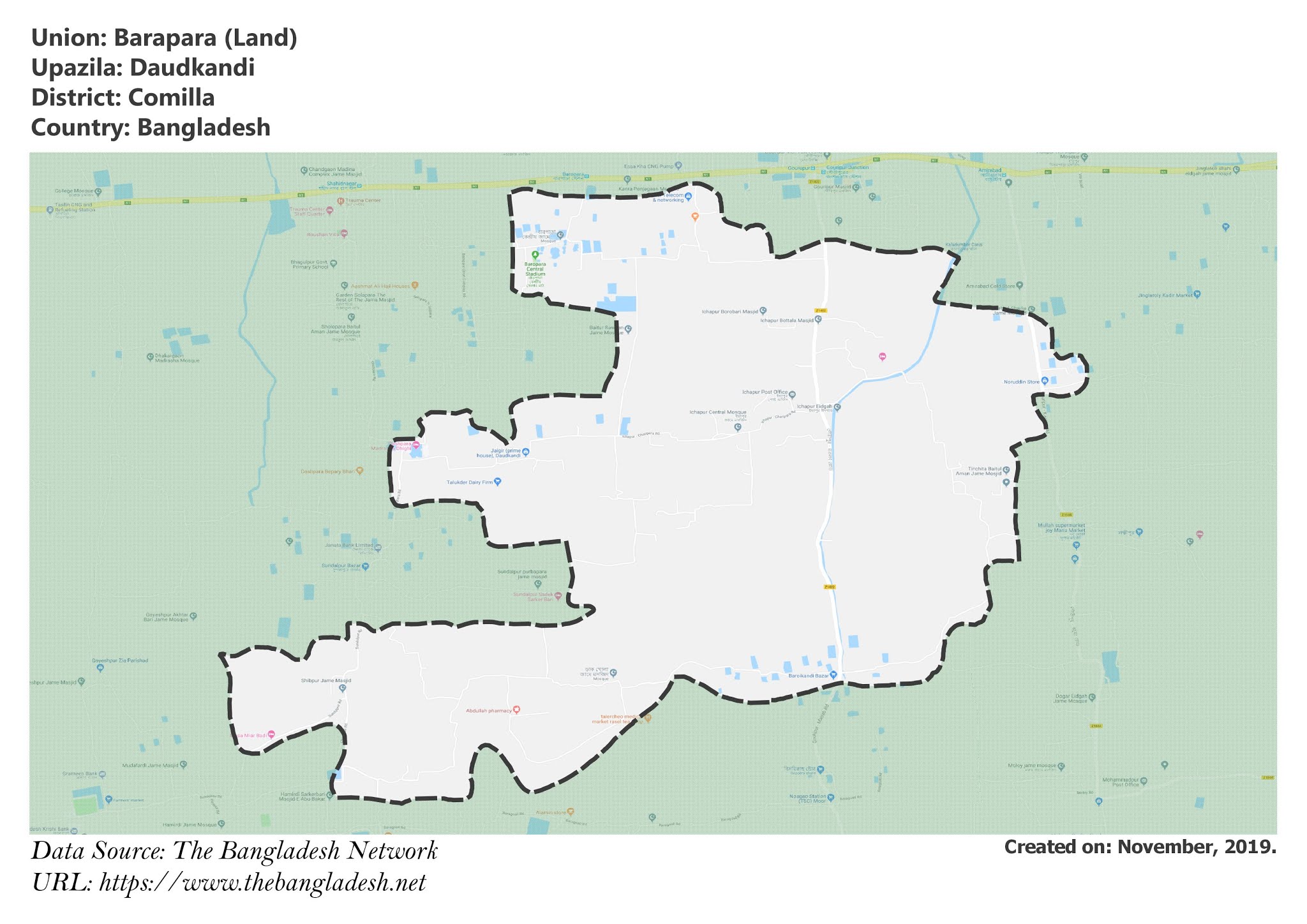 Barapara Union, Comilla