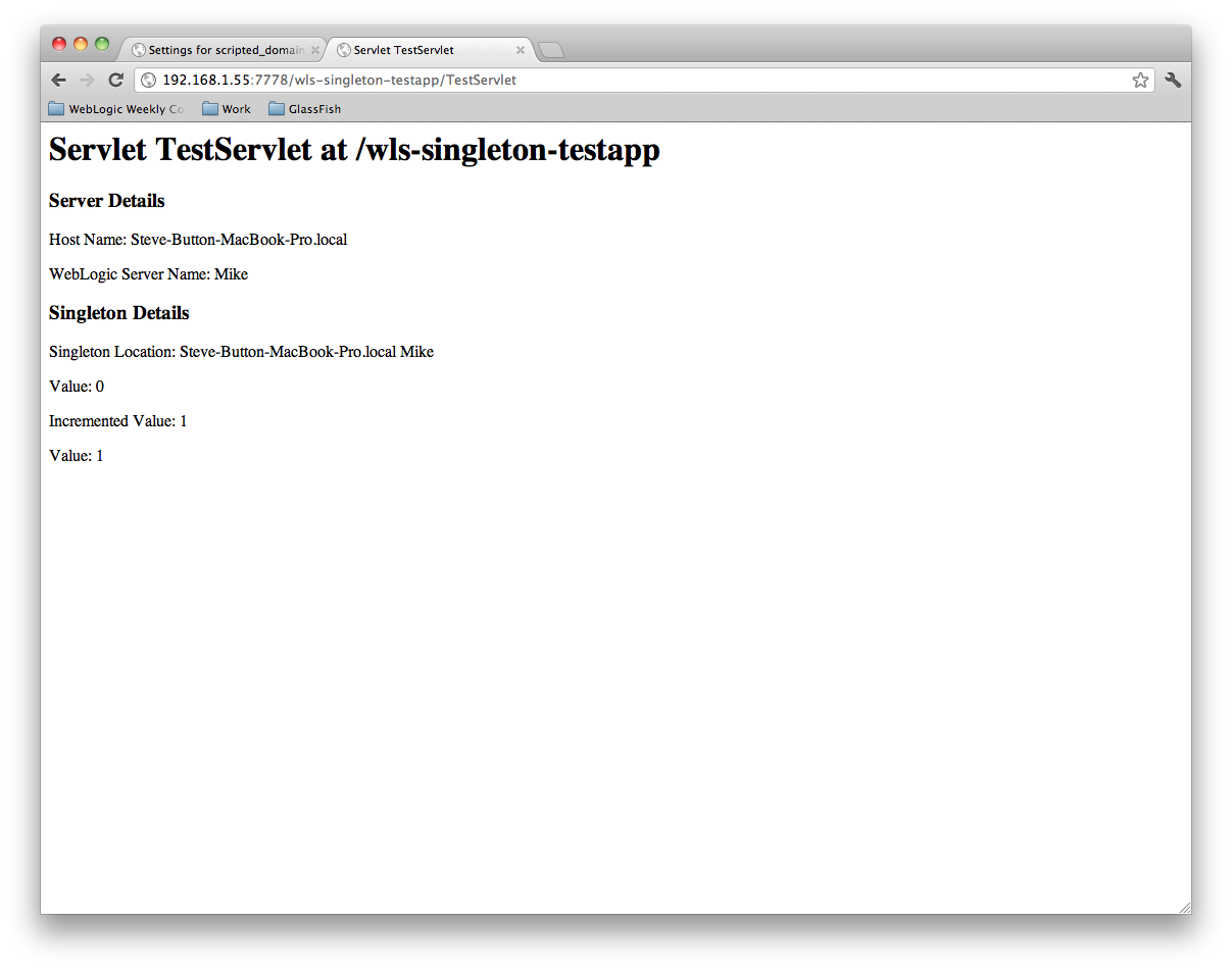 The Buttso Blathers: WebLogic Server Singleton Services