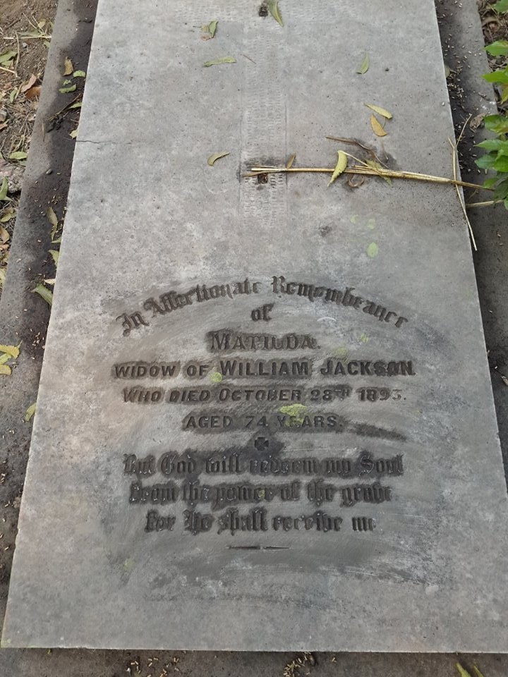 guava gardens: Matilda Jackson died 1893