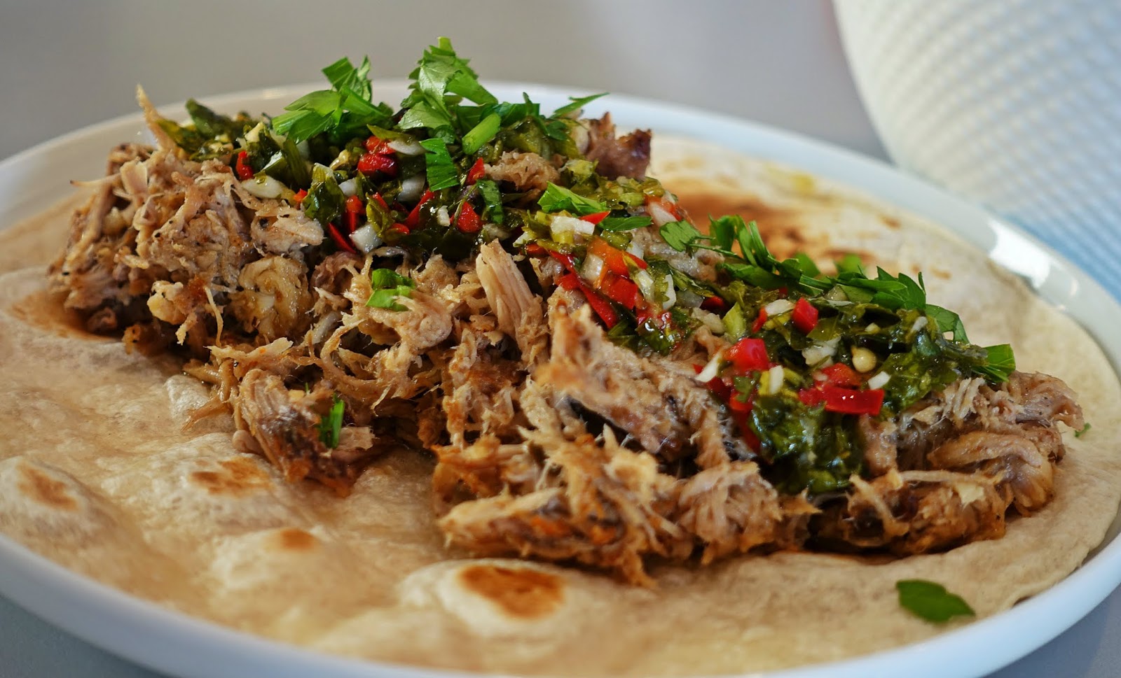 gaminavanagai: lėtai kepta plėšyta kiauliena