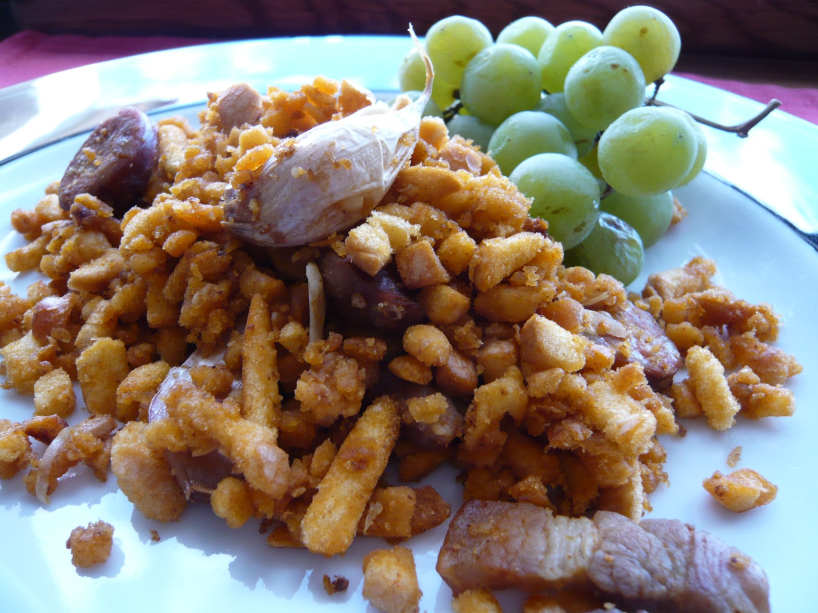 La Lengua de la Mariposa: MIGAS CON UVAS, EL ALMUERZO DEL PASTOR
