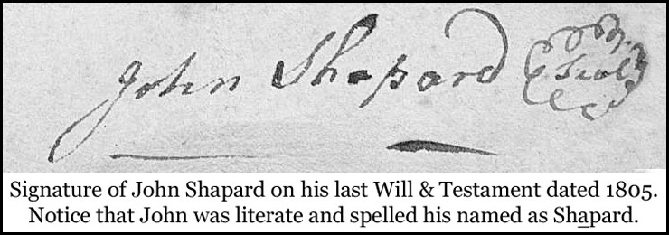 Shapard History: History of the Early Shapard Family of Virginia ...