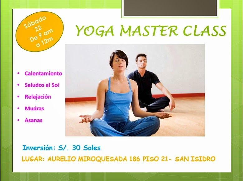Centro Cultural Yoga en Síntesis: YoGa Master Class