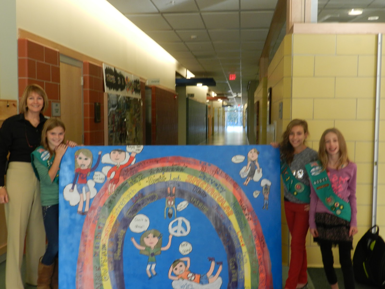 Howe Manning School Blog: Girl Scout Mural