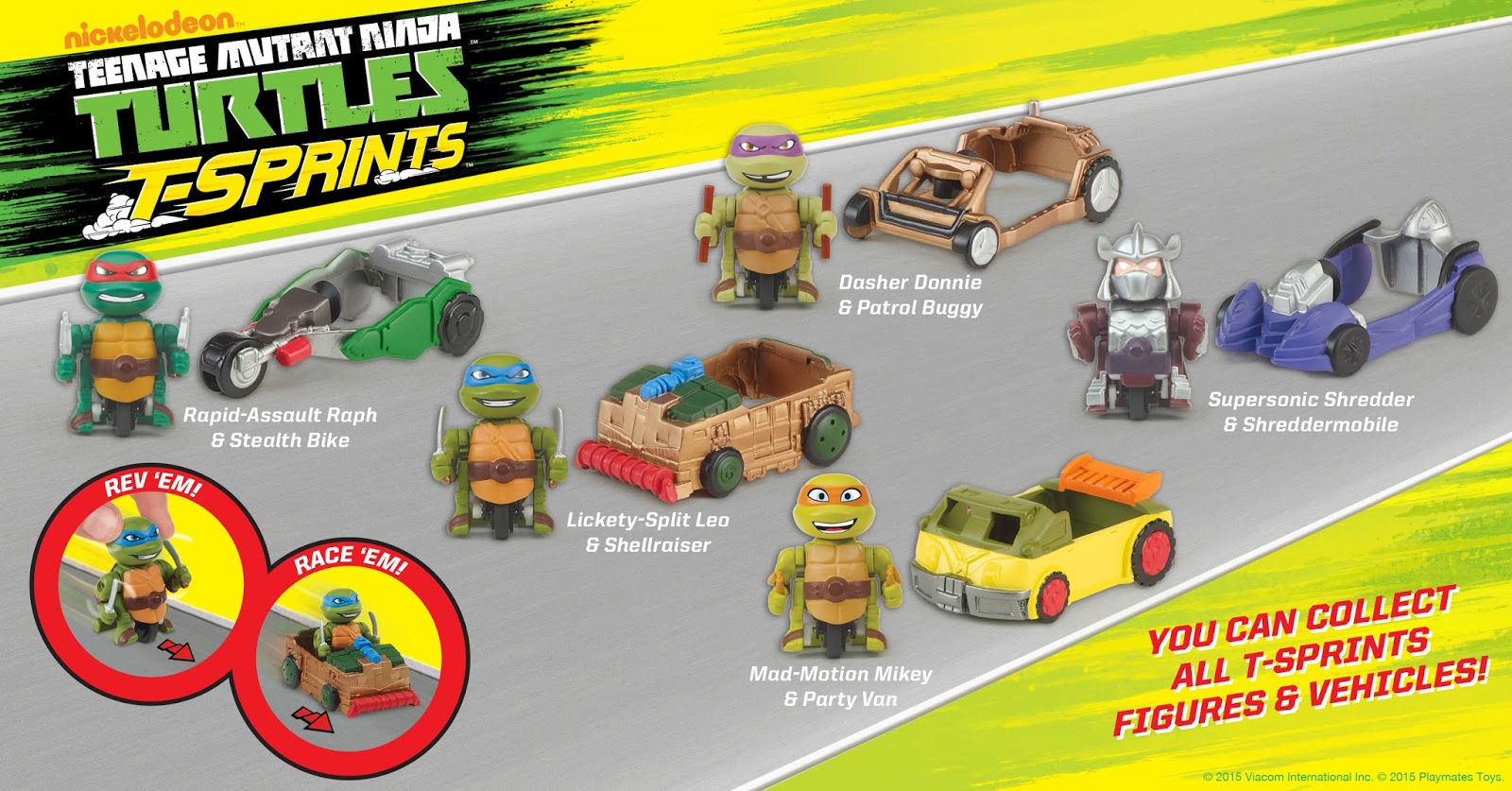 NickALive!: Playmates Toys Rev Teenage Mutant Ninja Turtles T-Sprints ...
