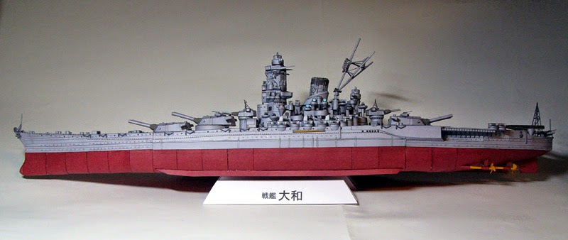 Papermodel Kapal Perang & Lain2: Paper Model IJN Yamato