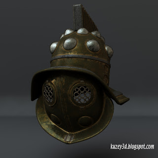 Gladiator Helmet: Rust Metal 1