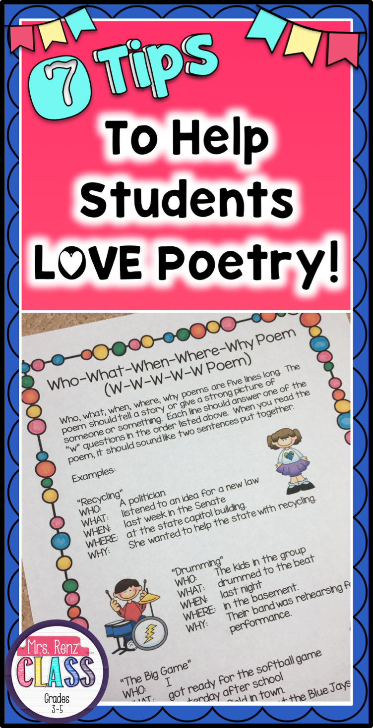 Mrs. Renz' Class: Helping Students LOVE Poetry