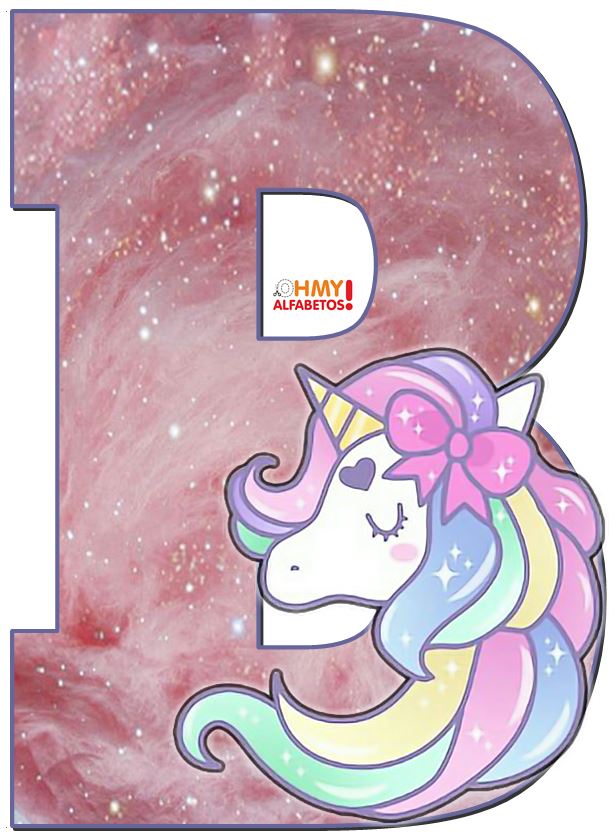 Abecedario Sueños de Unicornio. Unicorn Dreams Abc. - Oh my Alfabetos!