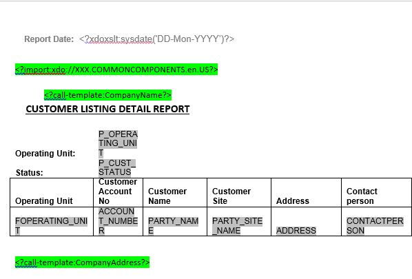 How to create a sub-template and call it from Primary Templates