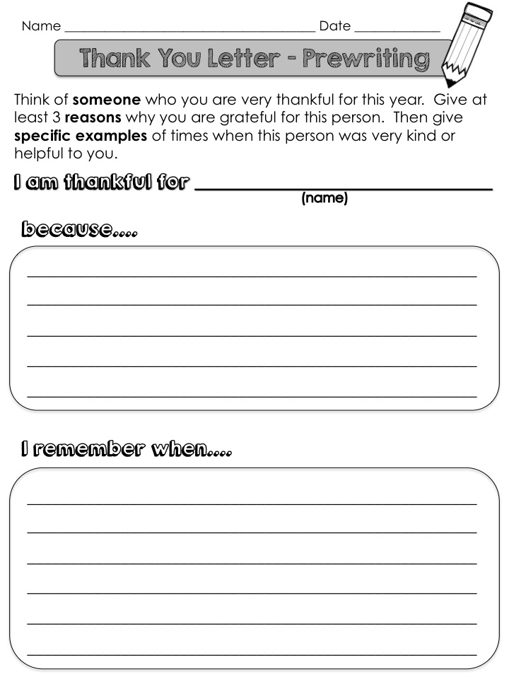 Thank You Letter Lesson A Classroom For All Seasons Thank You Letter Lesson A Classroom For All Seasons
