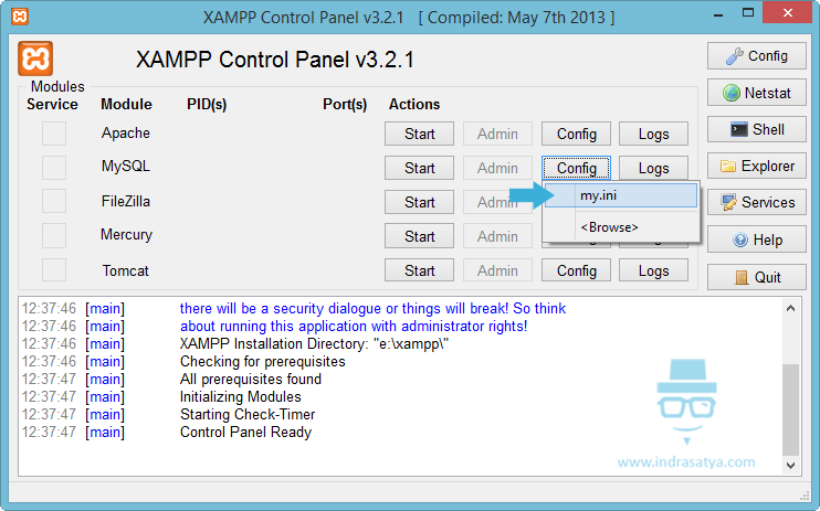 Cara Mengubah Port Default MySQL di XAMPP | Indra Satya